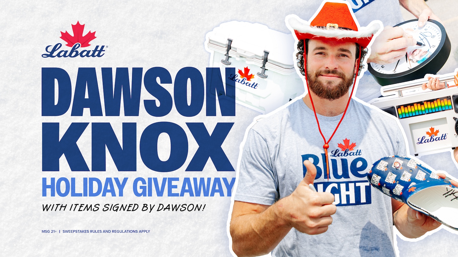 The Labatt X Dawson Knox Holiday Giveaway Sweepstakes | Labatt USA